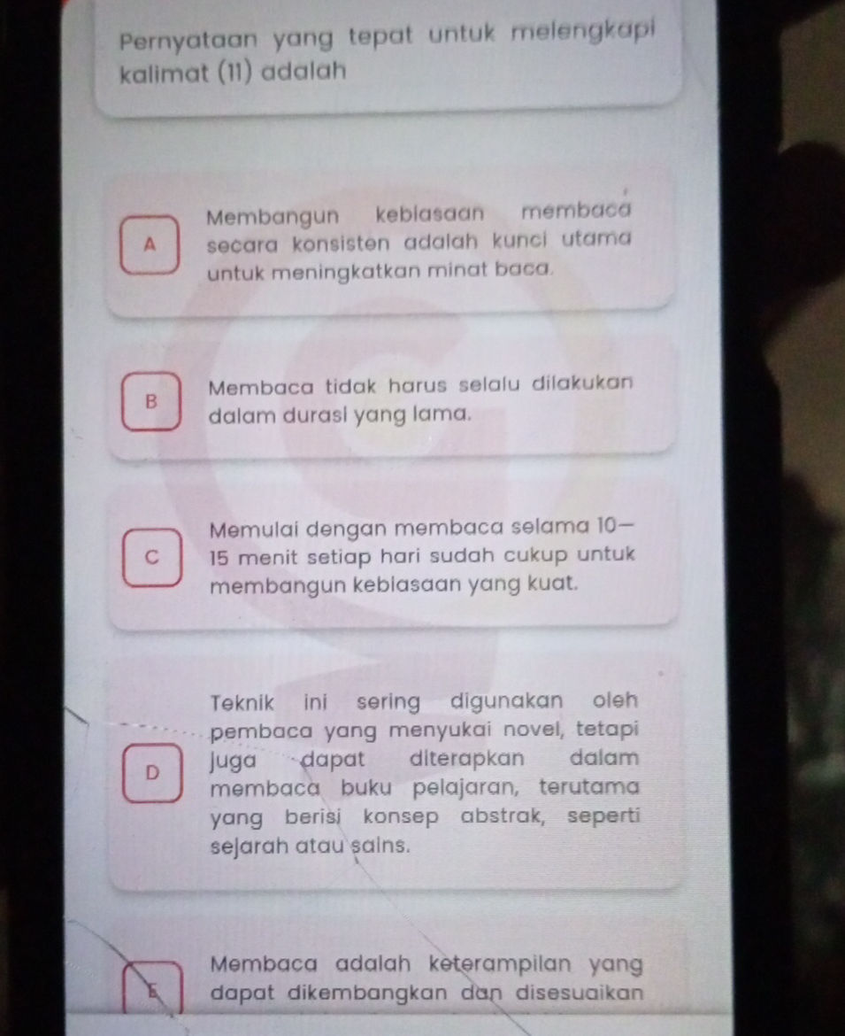 Pernyataan yang tepat untuk melengkapi | StudyX