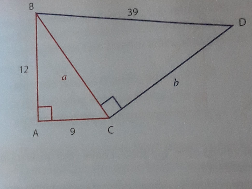 The image shows two right triangles. The | StudyX