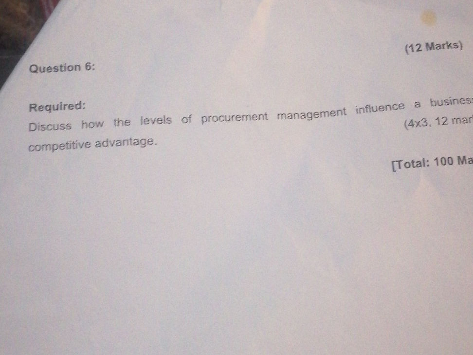 Question 6: Required: Discuss how the | StudyX