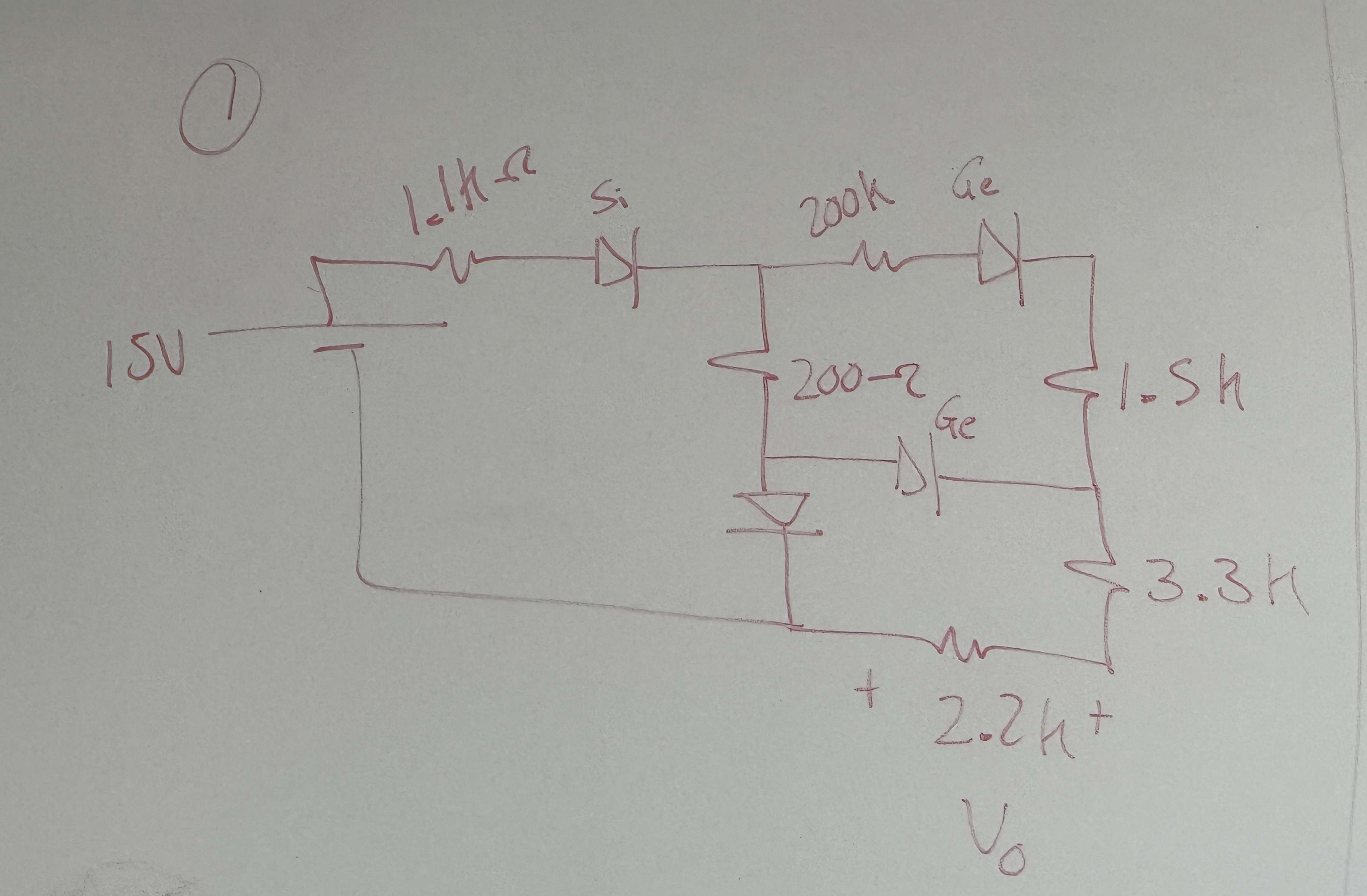 The image shows a circuit diagram with a 15V | StudyX
