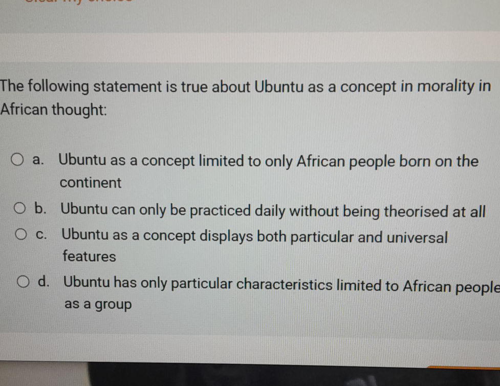 The following statement is true about Ubuntu | StudyX