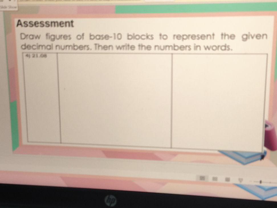 Assessment Draw figures of base-10 blocks | StudyX