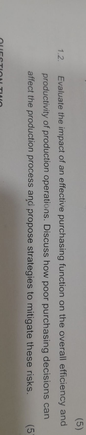 1. 2. Evaluate the impact of an effective | StudyX