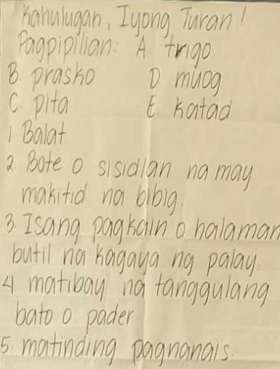 Kahulugan, Iyong Turan! Pagpipilian: A. | StudyX