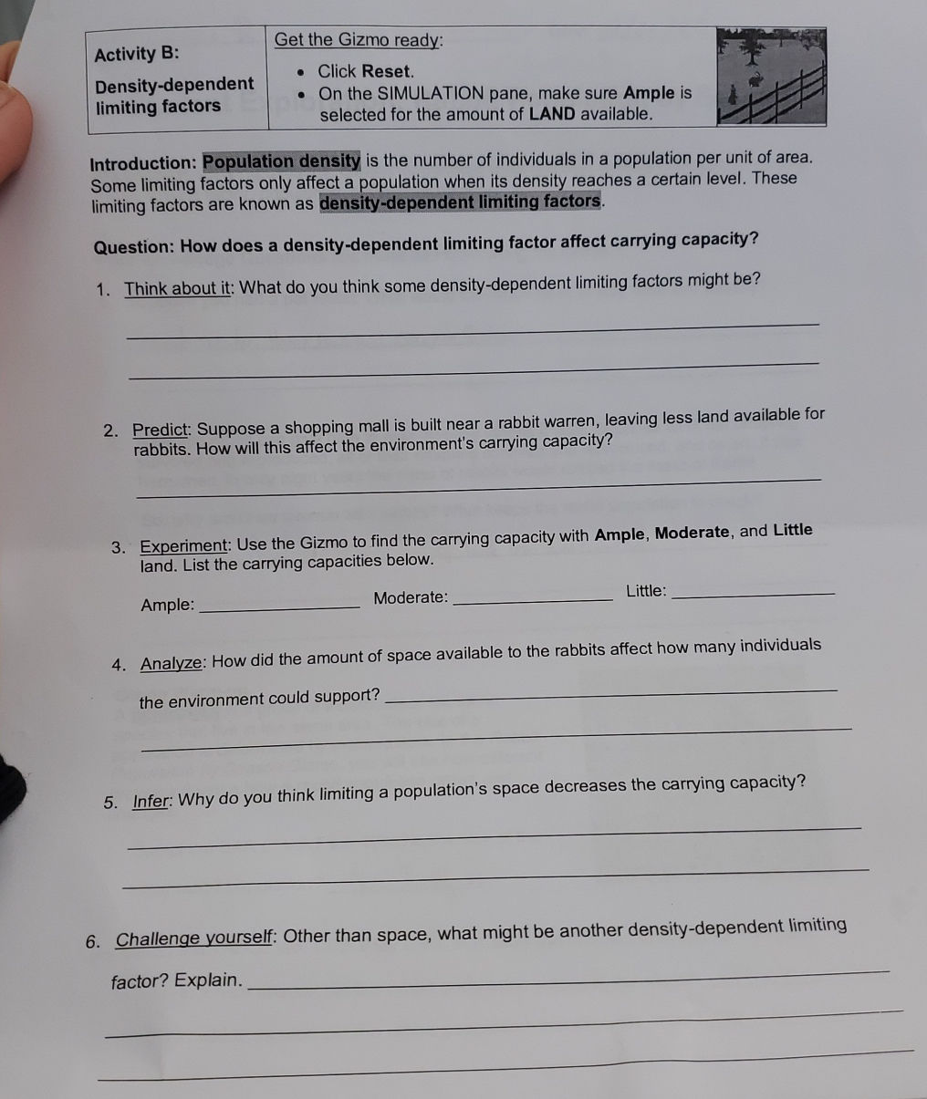 Question: How does a density-dependent | StudyX