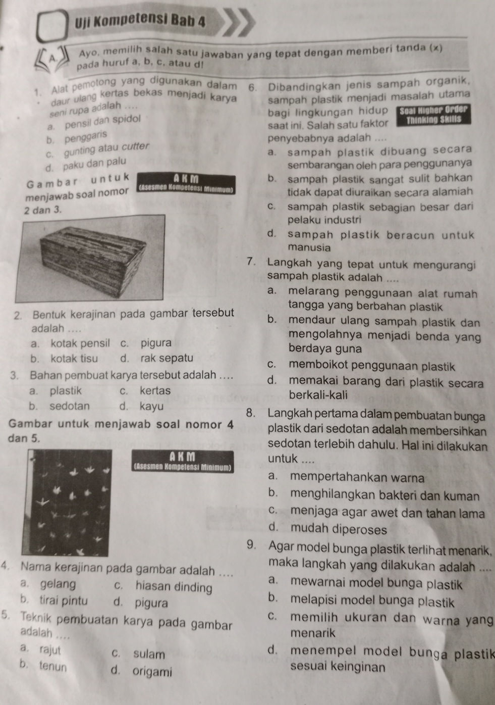 1. Alat pemotong yang digunakan dalam daur | StudyX