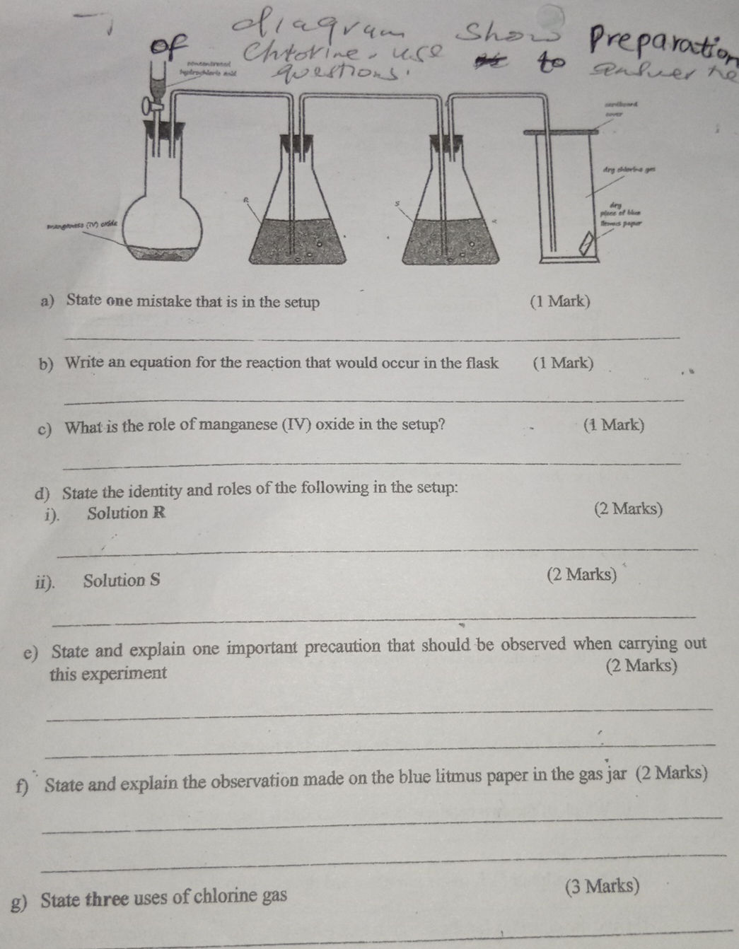 a) State one mistake that is in the setup | StudyX