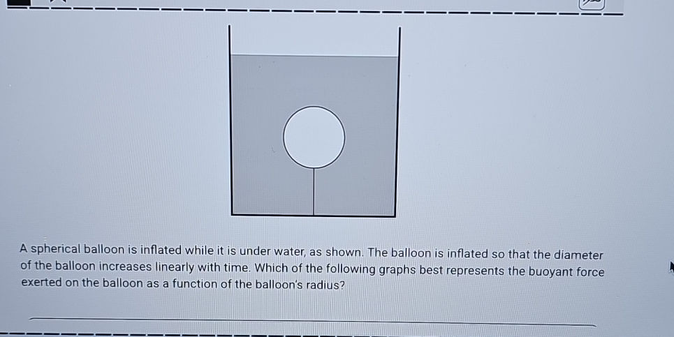 A spherical balloon is inflated while it is | StudyX