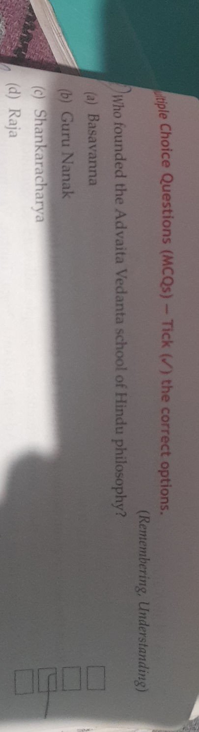Multiple Choice Questions (MCQs) - Tick ( ) | StudyX