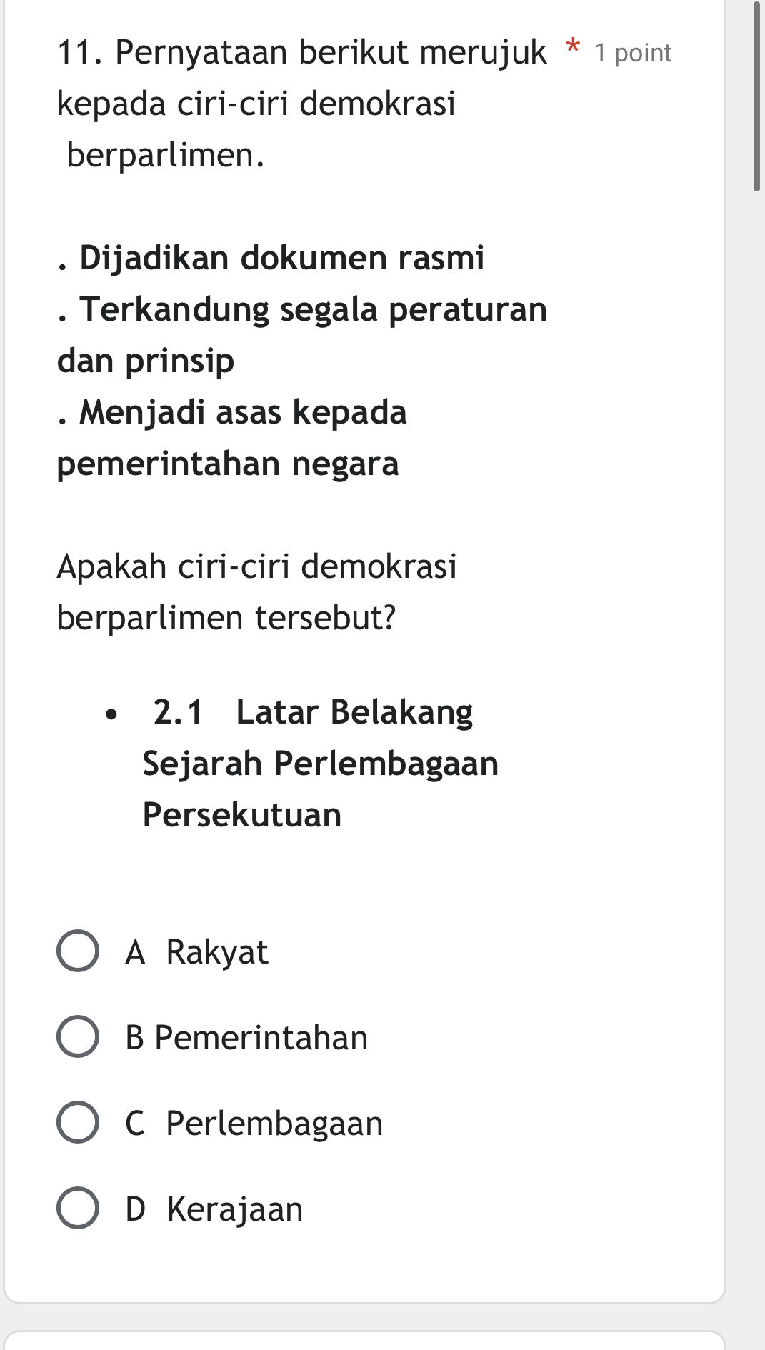 11. Pernyataan berikut merujuk kepada | StudyX