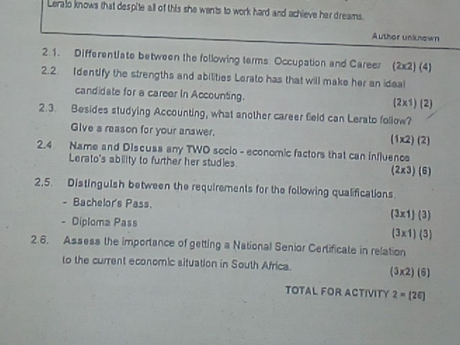 2.1. Differentiate between the following | StudyX