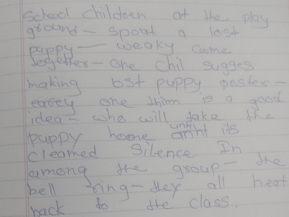 School children at the play ground - spoat a | StudyX