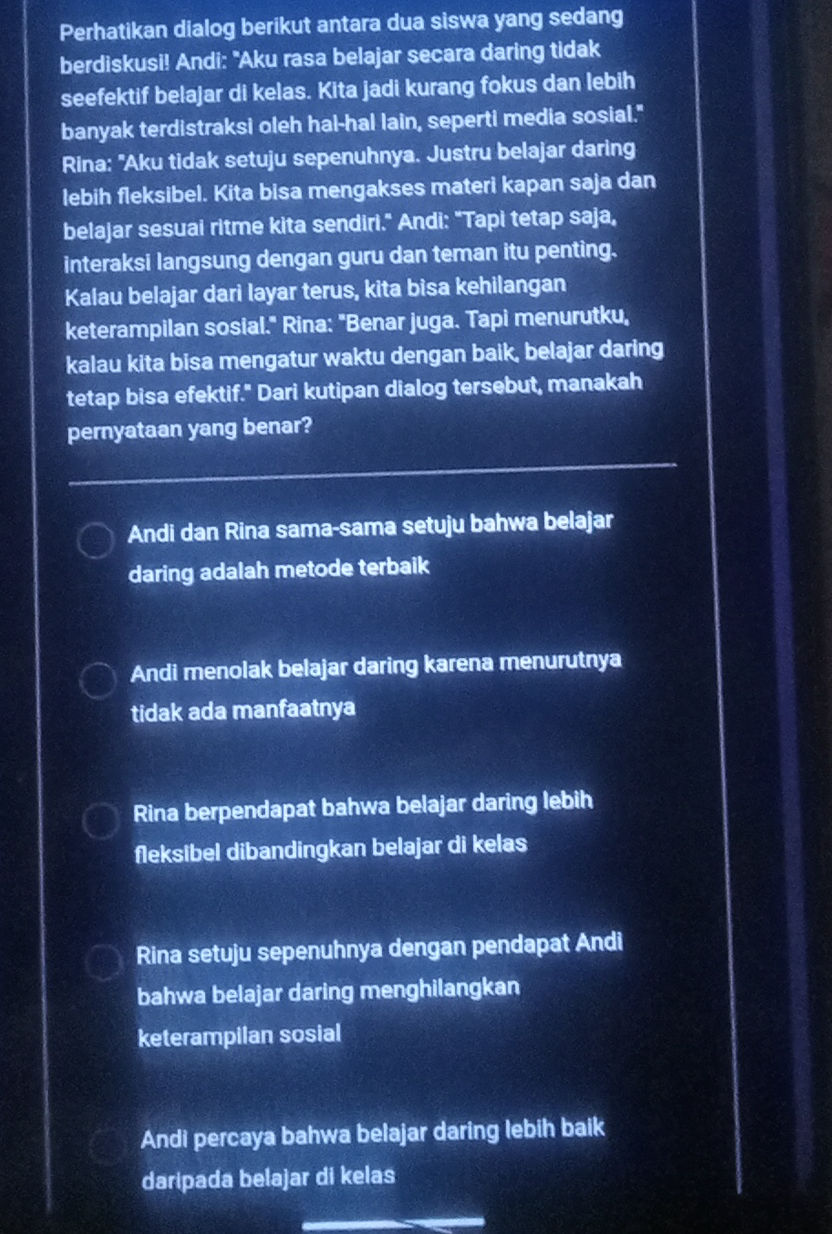 Perhatikan dialog berikut antara dua siswa | StudyX