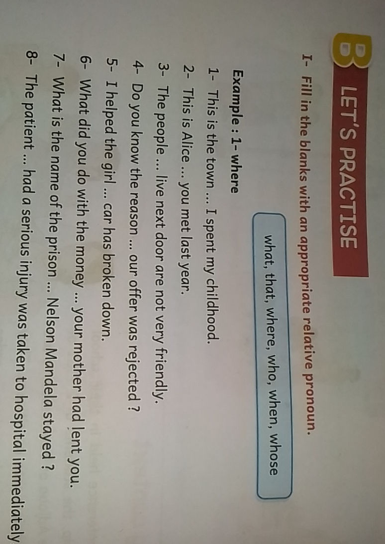 I- Fill in the blanks with an appropriate | StudyX