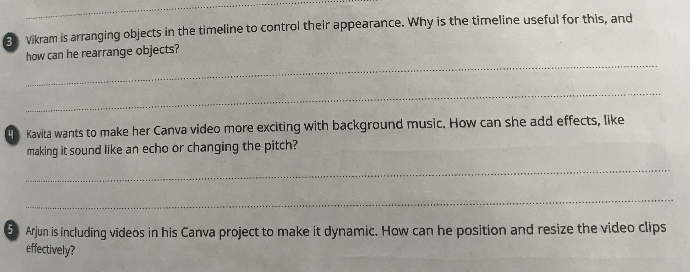3 Vikram is arranging objects in the | StudyX