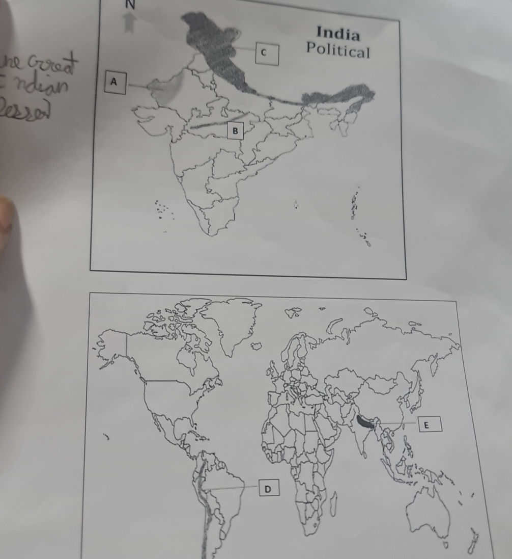 The image contains two maps. The first map | StudyX