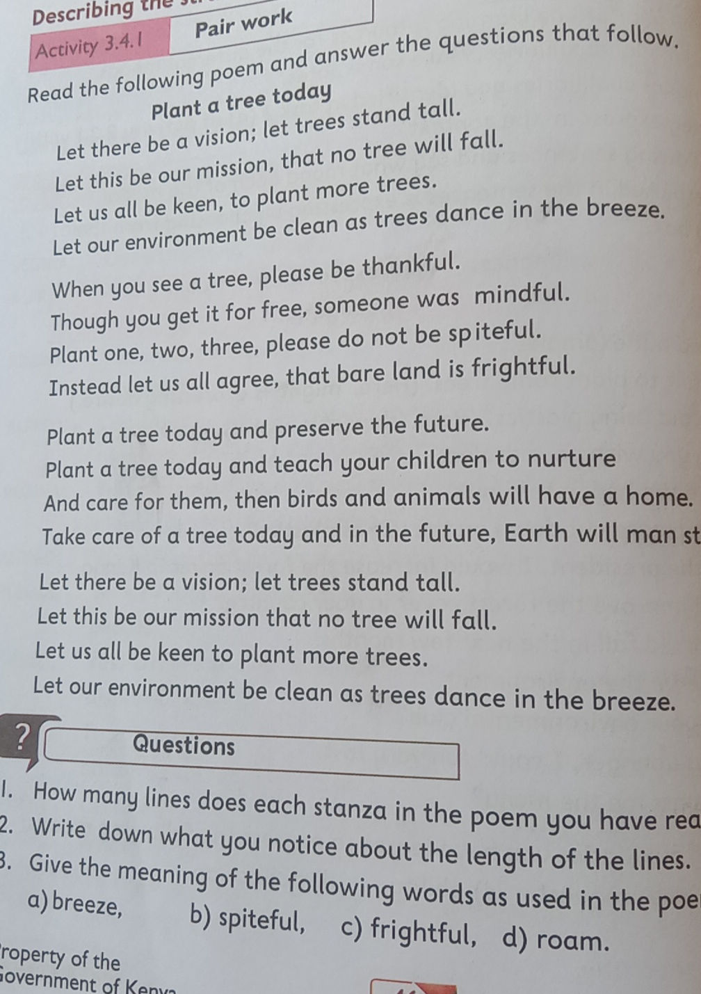 Read the following poem and answer the | StudyX