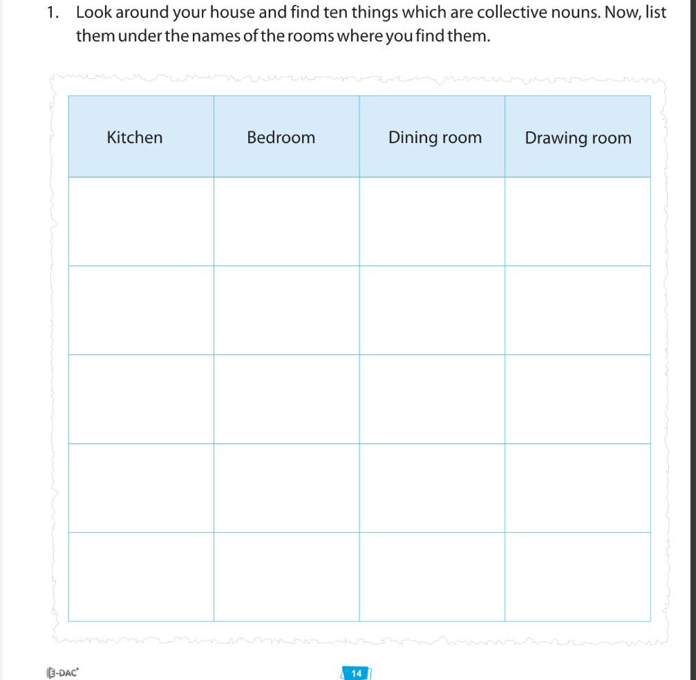 1. Look around your house and find ten | StudyX