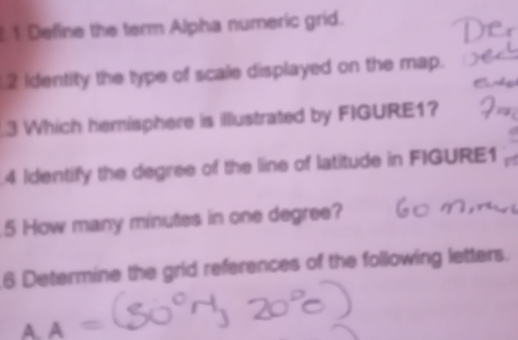 2.1 Define the term Alpha numeric grid. 2.2 | StudyX