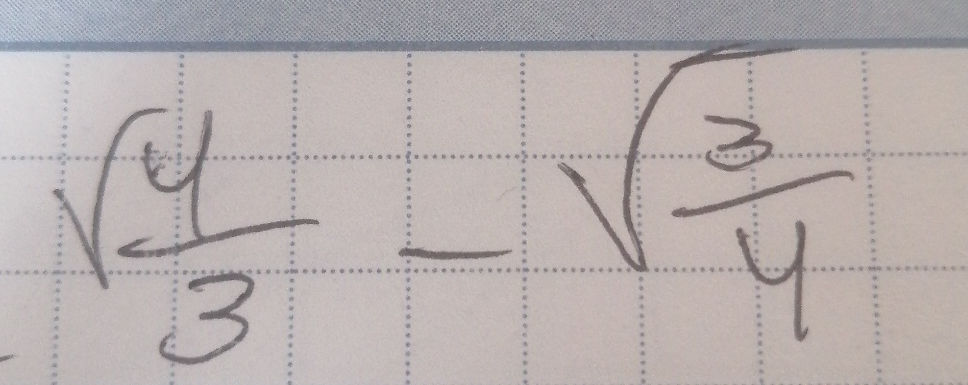 Simplify square root expression: sqrt(4/3) - | StudyX