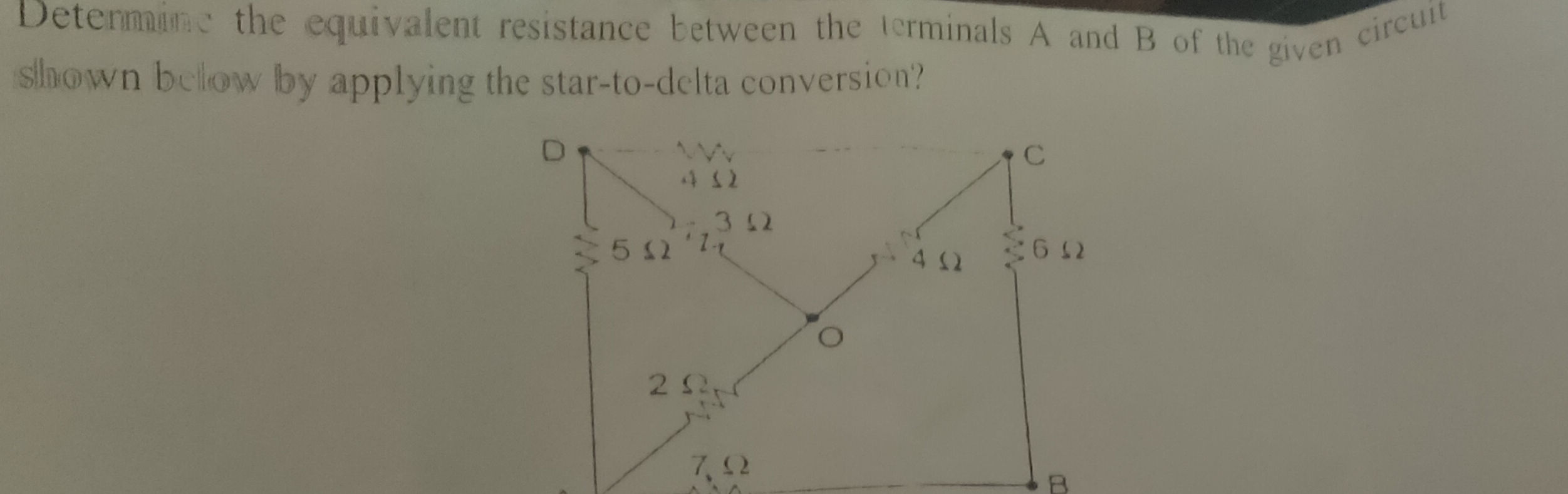 Determine the equivalent resistance between | StudyX