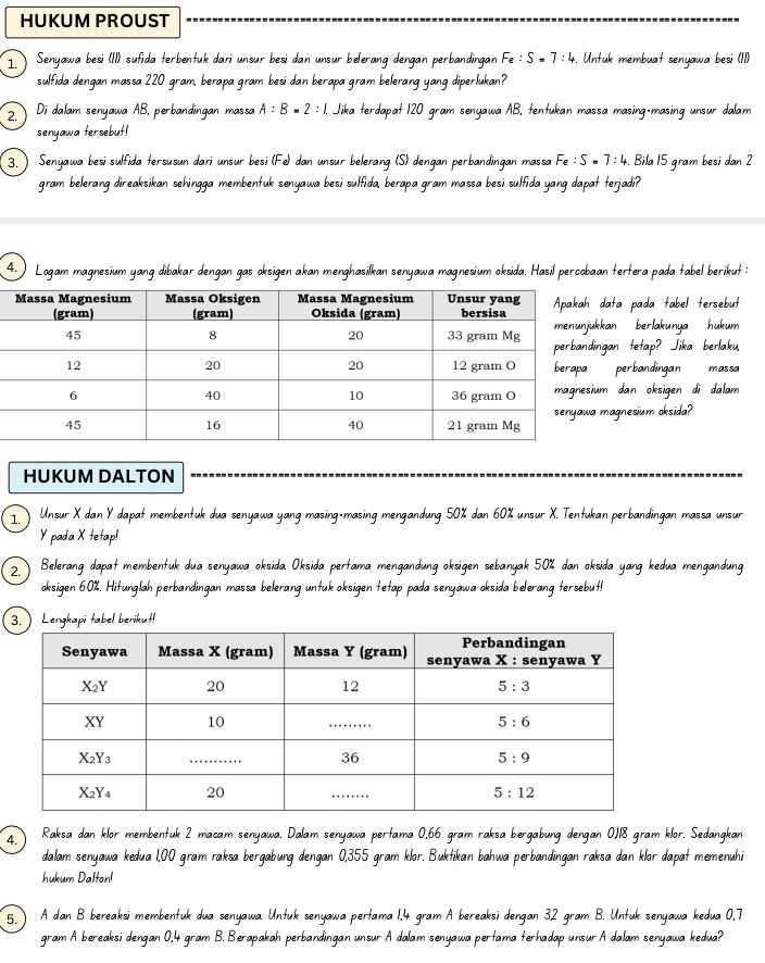 1. Senyawa besi (II) sulfida terbentuk dari | StudyX