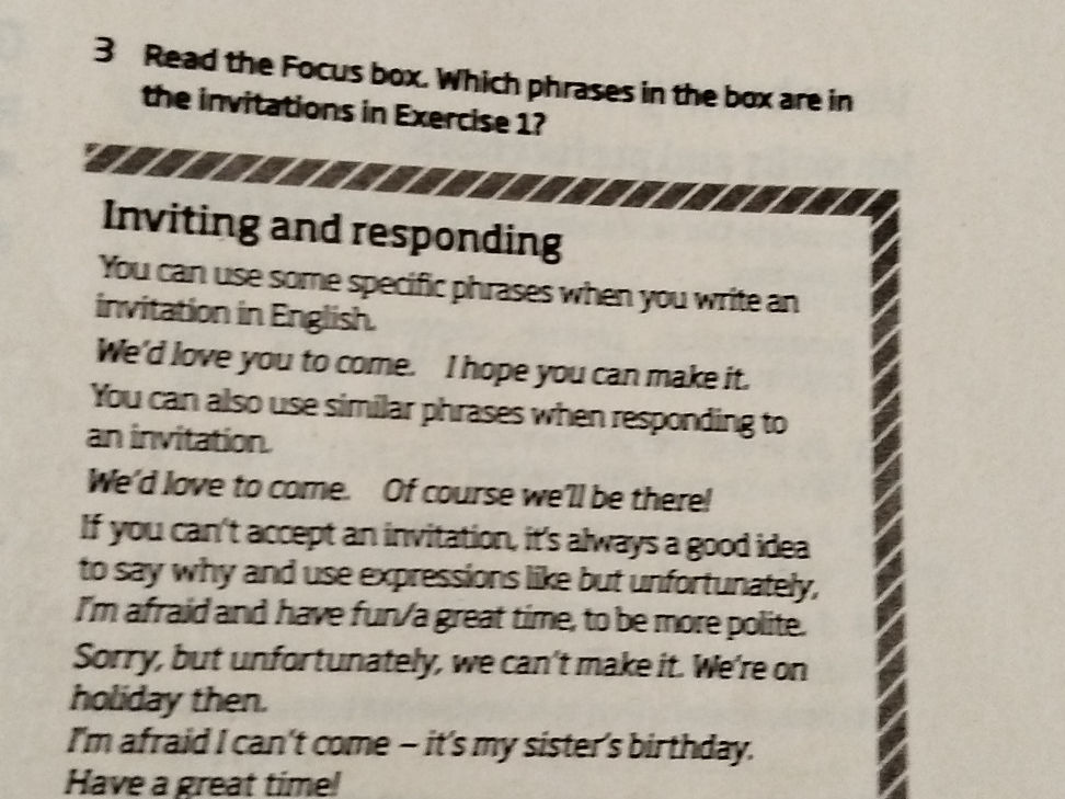 3 Read the Focus box. Which phrases in the | StudyX
