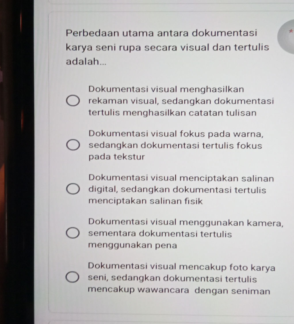 Perbedaan utama antara dokumentasi karya | StudyX