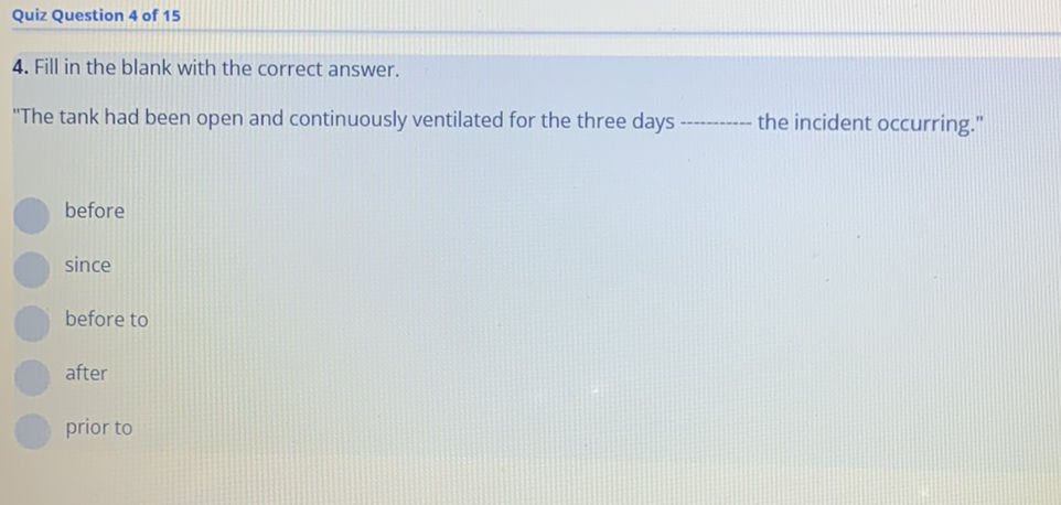 4. Fill in the blank with the correct | StudyX