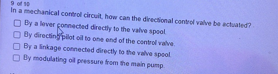 In a mechanical control circuit, how can the | StudyX
