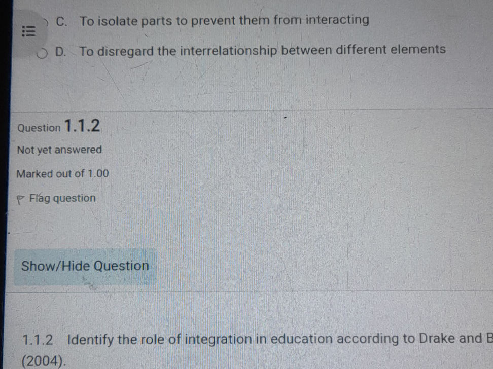 C. To isolate parts to prevent them from | StudyX