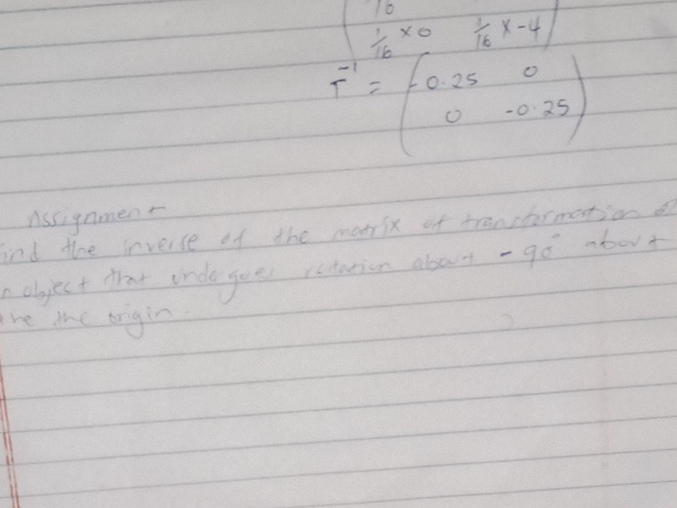 Find the inverse of the matrix of | StudyX