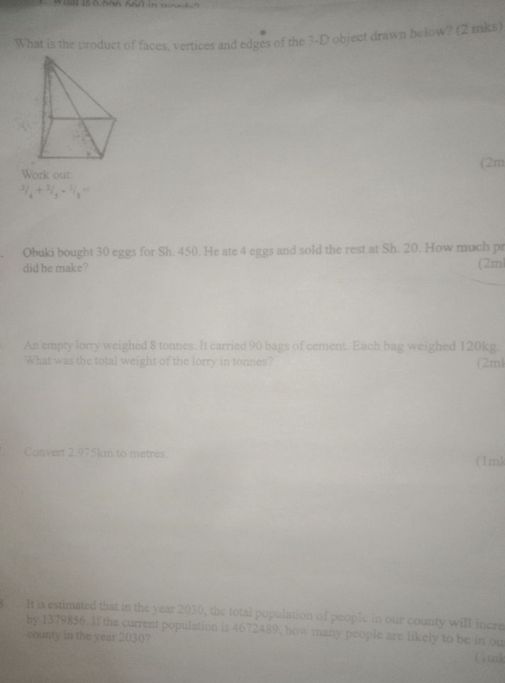 What is the product of faces, vertices and | StudyX