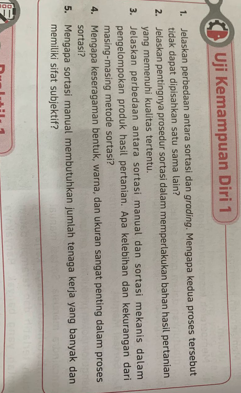 1. Jelaskan perbedaan antara sortasi dan | StudyX