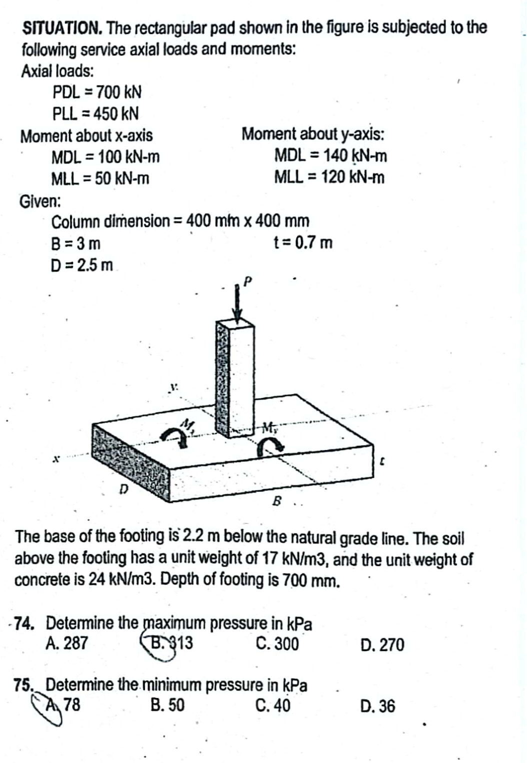 SITUATION. The rectangular pad shown in the | StudyX