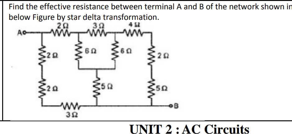 Find the effective resistance between | StudyX