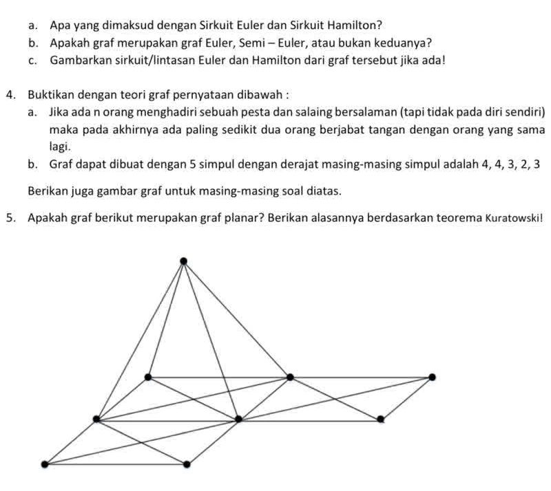 a. Apa yang dimaksud dengan Sirkuit Euler | StudyX