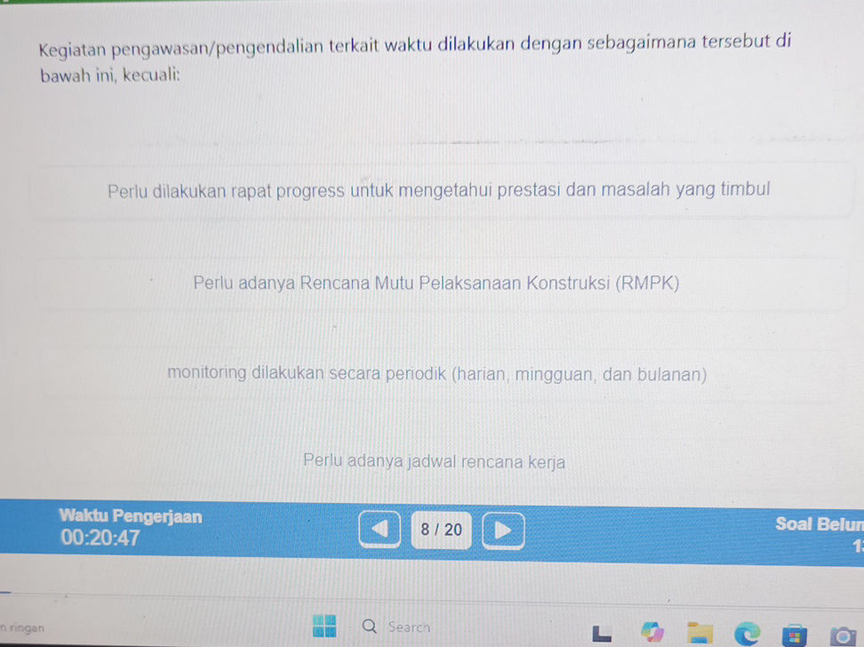 Kegiatan pengawasan/pengendalian terkait | StudyX