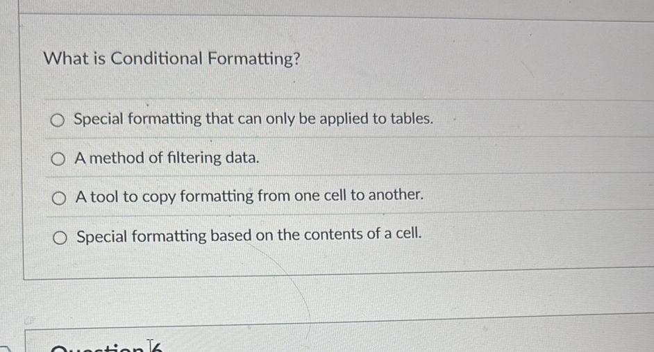 What is Conditional Formatting? Special | StudyX