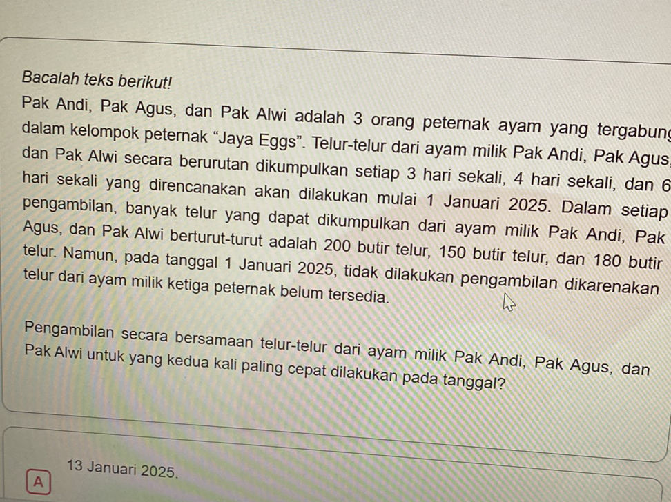 Bacalah teks berikut! Pak Andi, Pak Agus, | StudyX