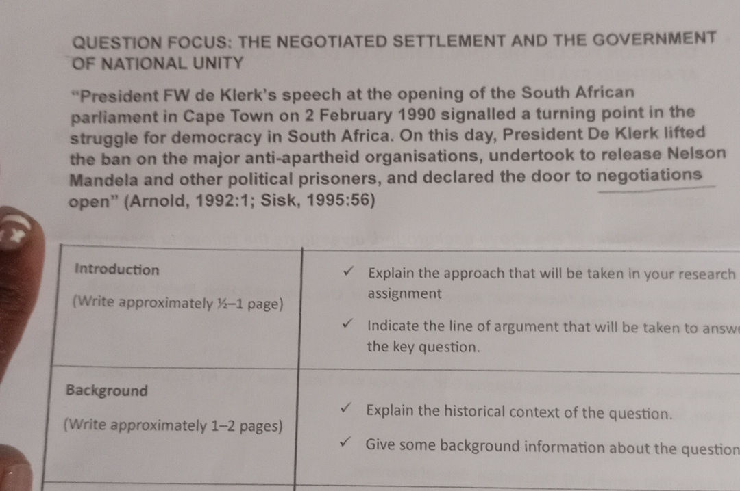 QUESTION FOCUS: THE NEGOTIATED SETTLEMENT | StudyX