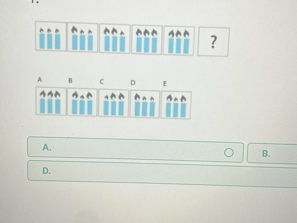 What comes next in the pattern? [Image of | StudyX