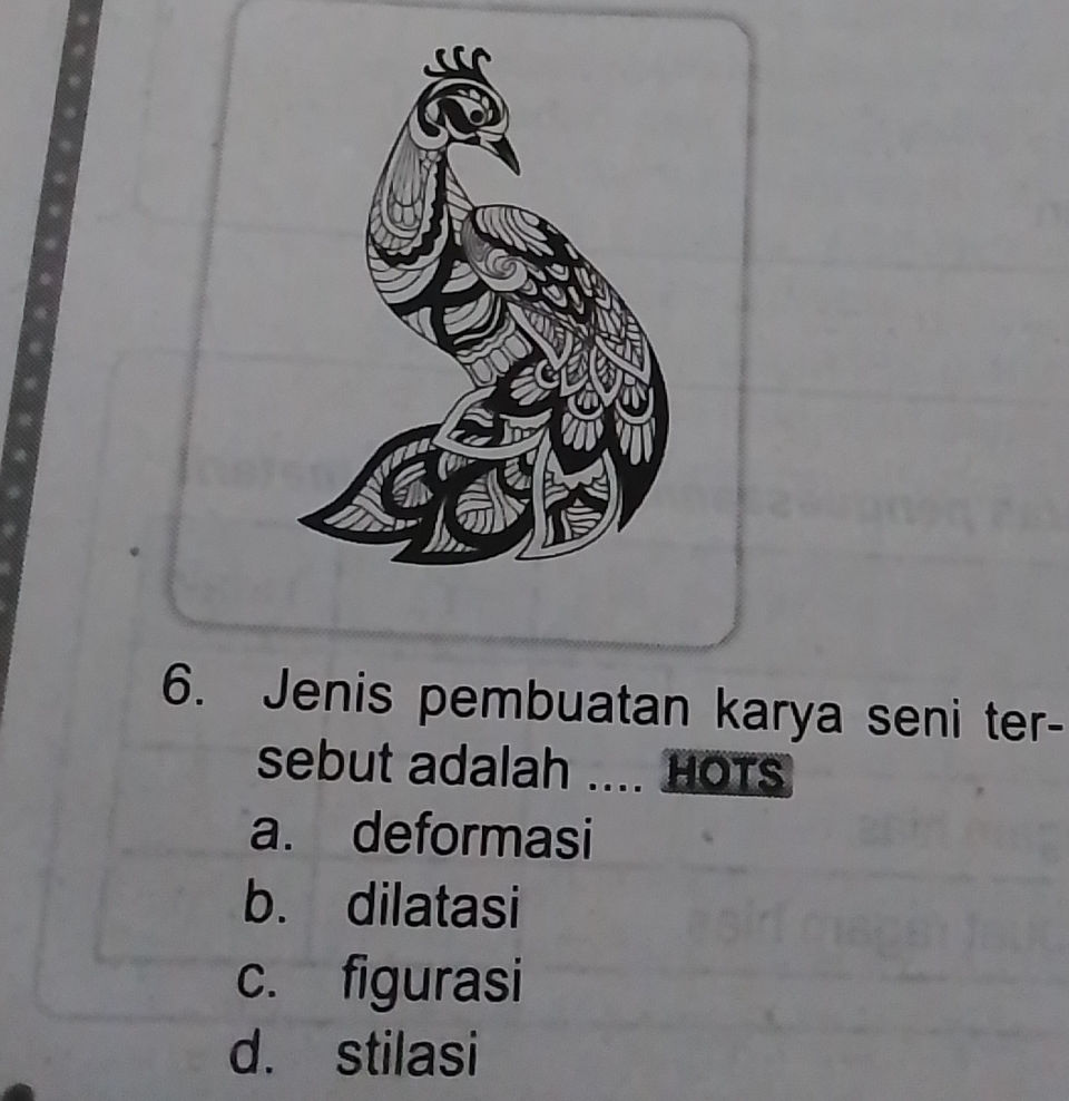 6. Jenis pembuatan karya seni tersebut | StudyX
