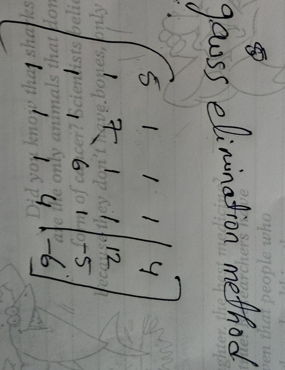 Gauss elimination method $ 9 5 1 \ 7 | StudyX