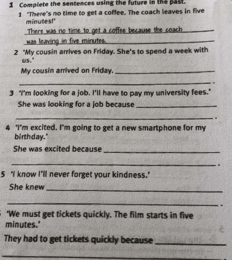 1 Complete the sentences using the future in | StudyX