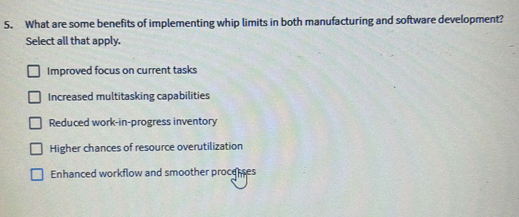 5. What are some benefits of implementing | StudyX