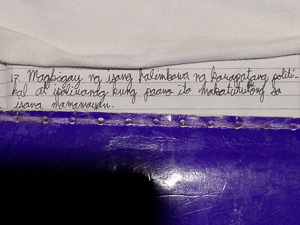 17. Magbigay ng isang halimbawa ng | StudyX