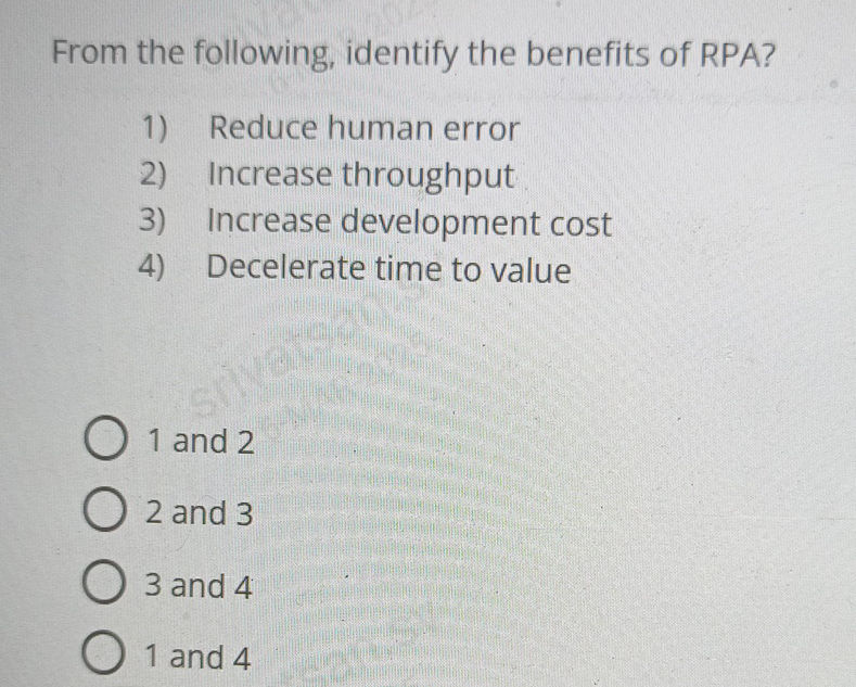 From the following, identify the benefits of | StudyX