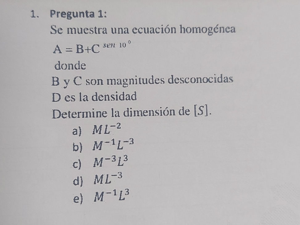 1. Pregunta 1: Se muestra una ecuación | StudyX