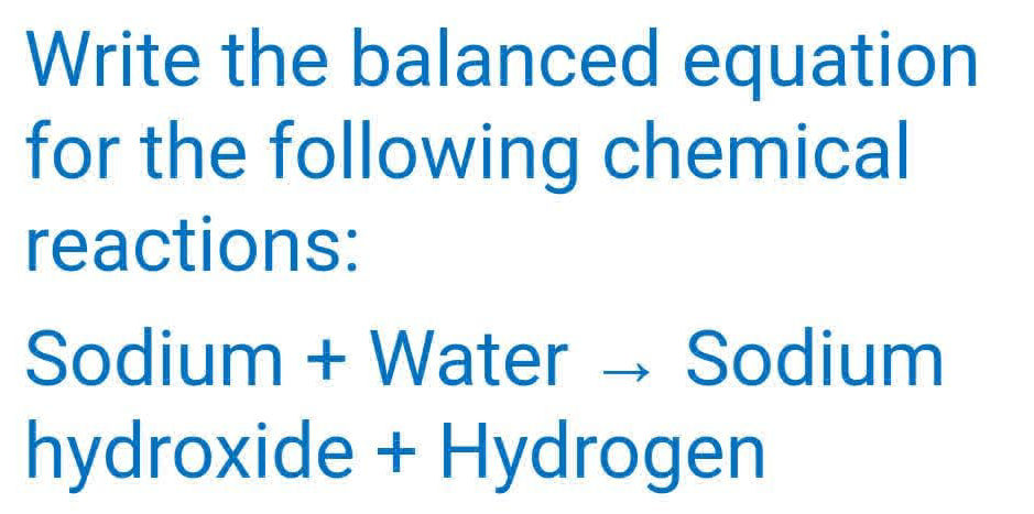 Write the balanced equation for the | StudyX